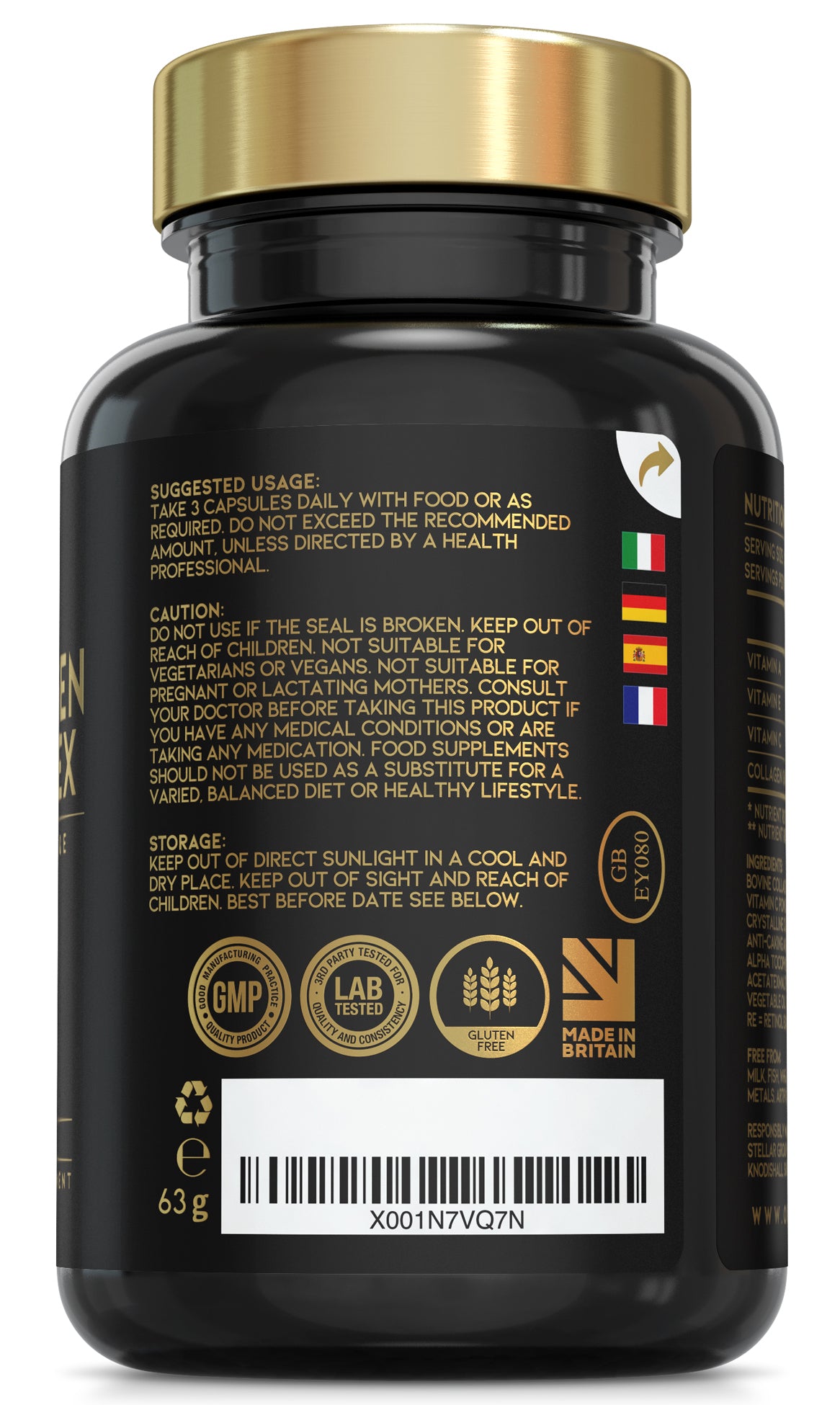 Advanced Collagen Complex Boosted with Vitamins for Hair, Skin & Nails ...