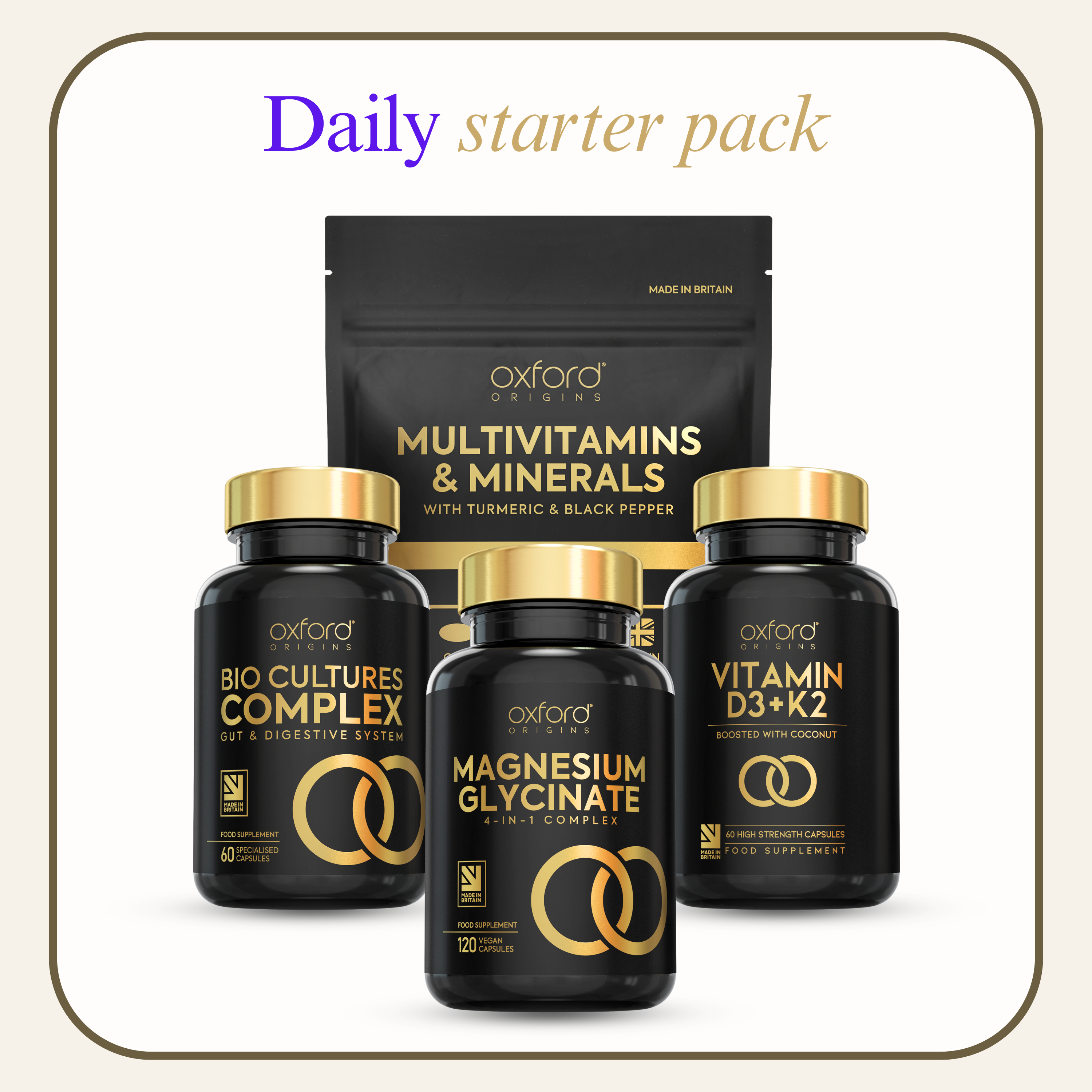 Daily Starter Pack | 2 Month Supply – Oxford Origins