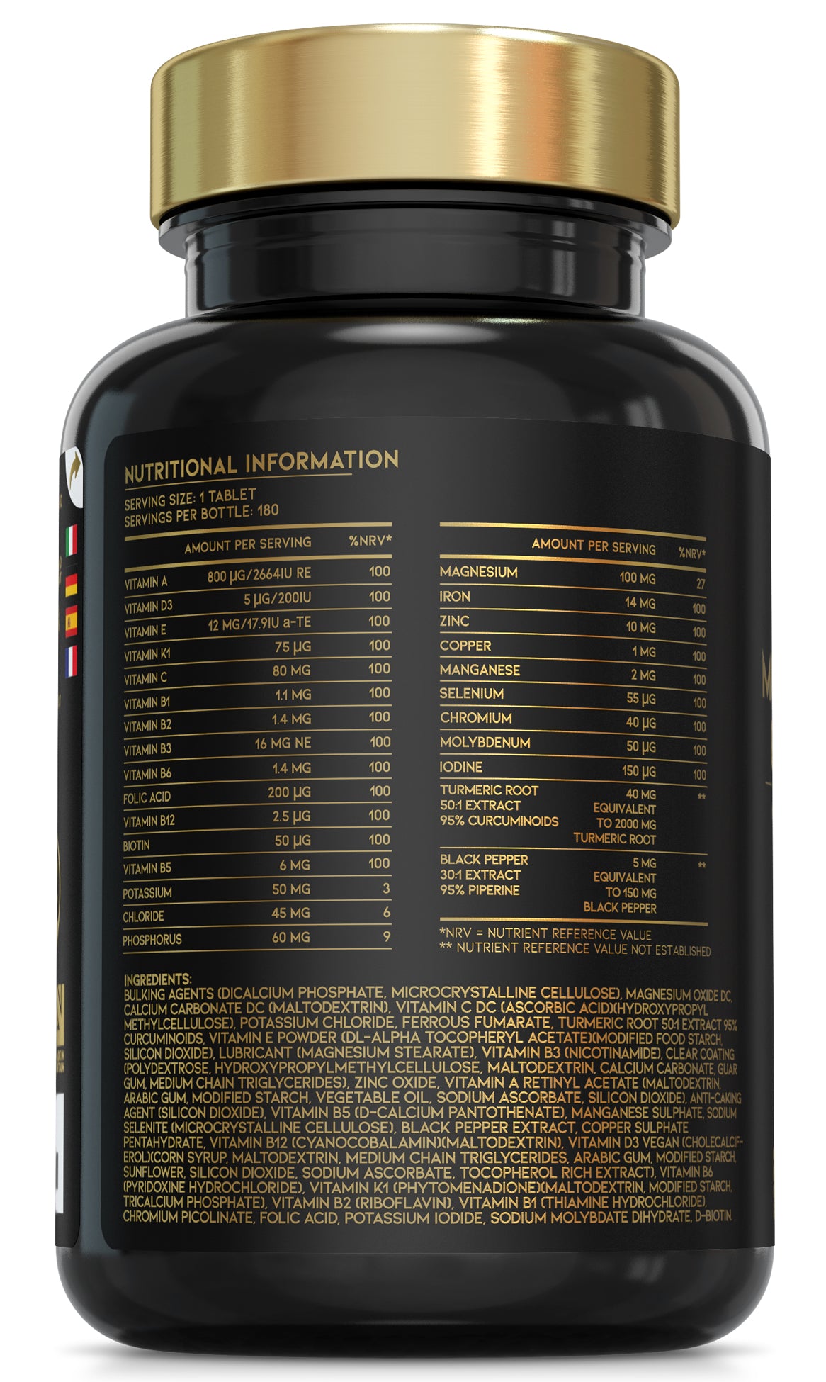 A-Z Multivitamins and Minerals boosted with Turmeric - 100% NRV ...